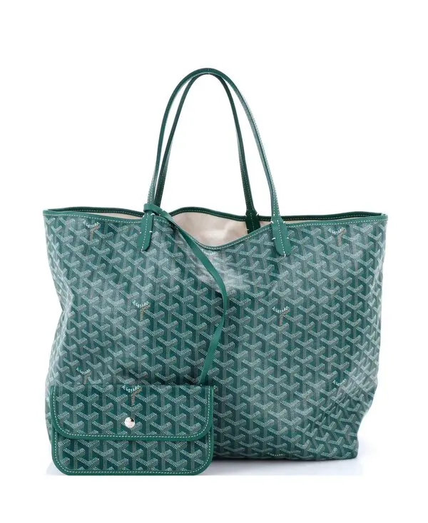 Goyard Gm Saint Louis Tote Coated Canvas - Green