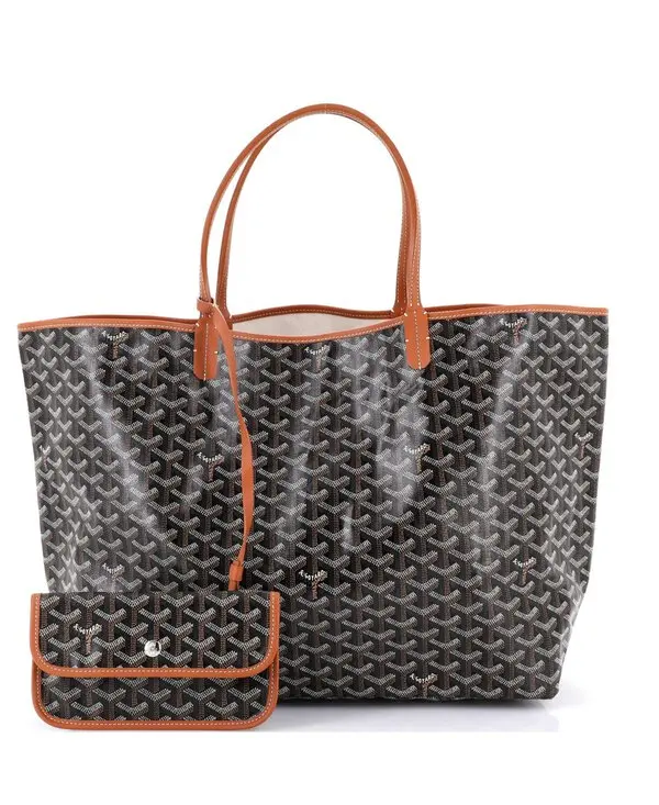 Goyard Gm Saint Louis Tote Coated Canvas - Brown