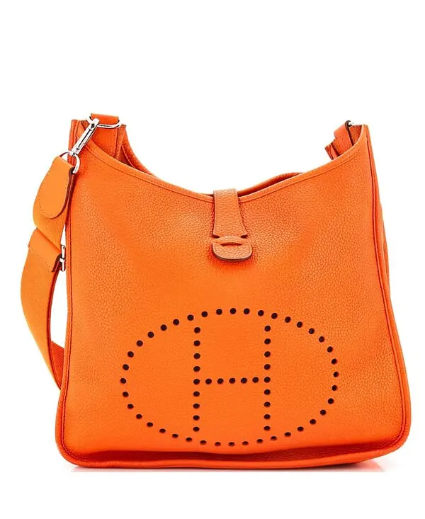Hermès Gm Evelyne Bag Gen Iii Clemence - Orange
