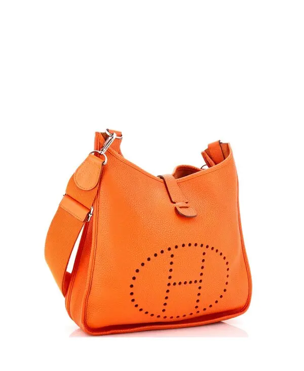 Hermès Gm Evelyne Bag Gen Iii Clemence - Orange