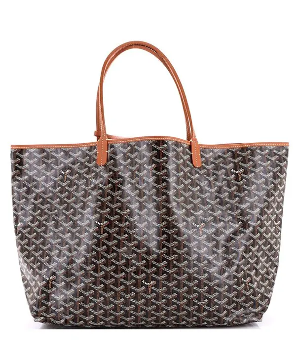 Goyard Gm Saint Louis Tote Coated Canvas - Black