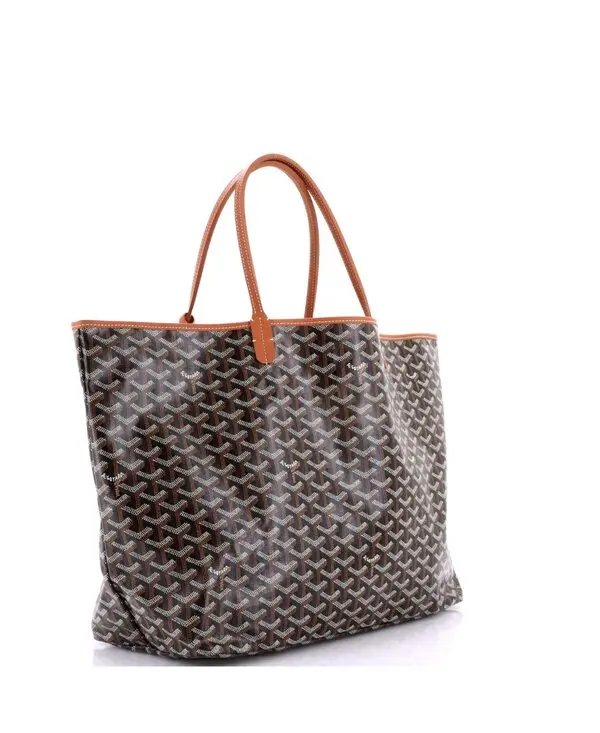 Goyard Gm Saint Louis Tote Coated Canvas - Black