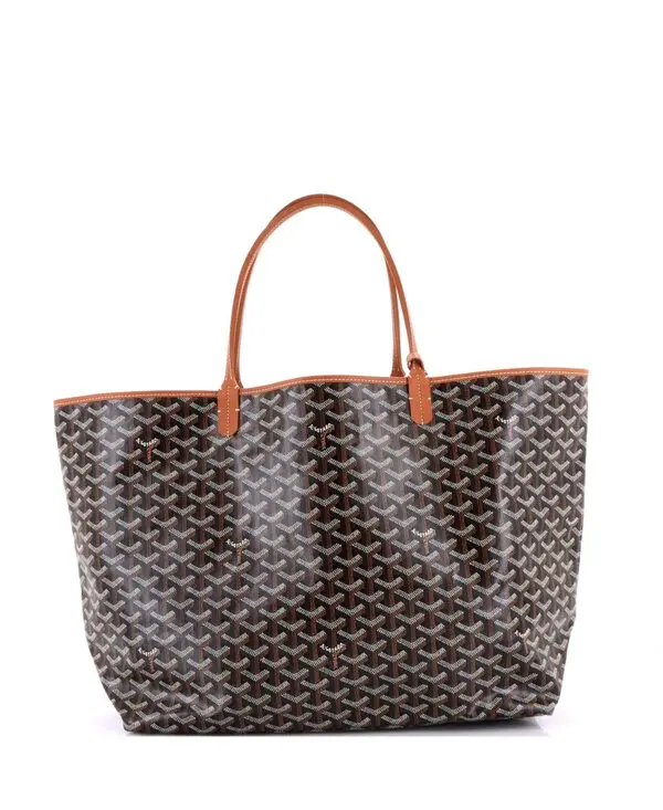 Goyard Gm Saint Louis Tote Coated Canvas - Black