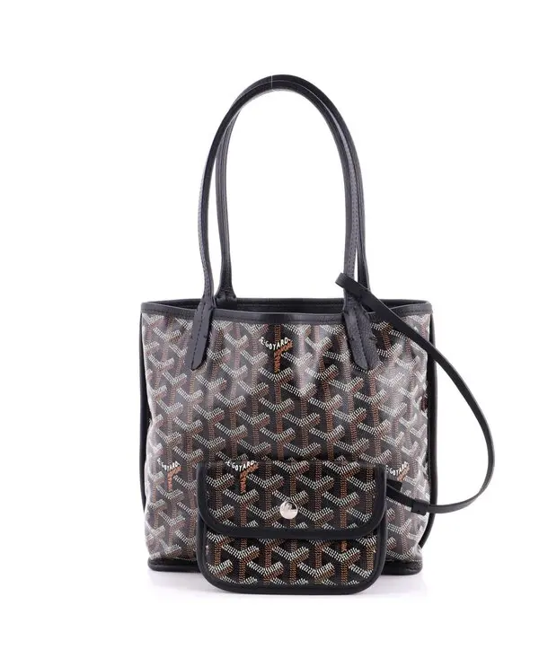 Goyard Anjou Reversible Tote Coated Canvas - Black