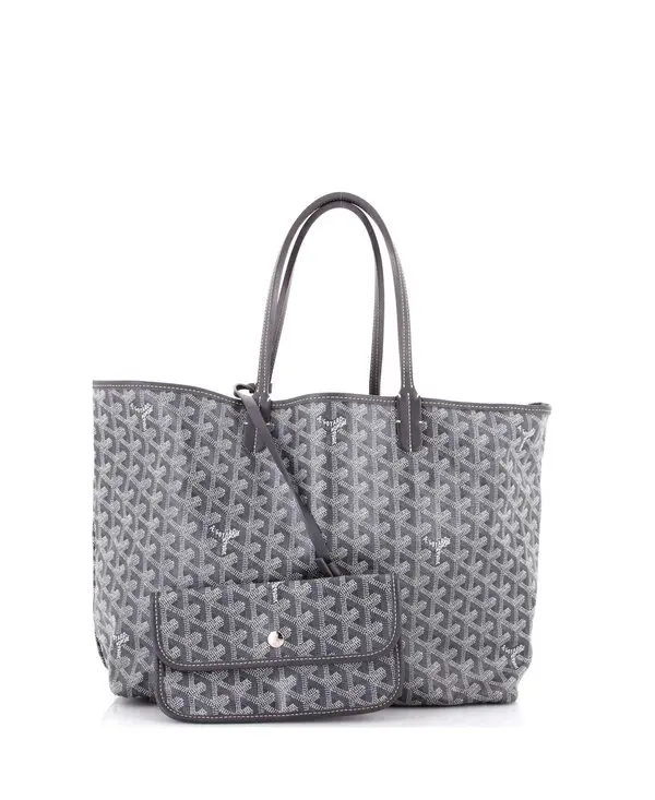 Goyard Saint Louis Pm Tote Coated Canvas - Gray