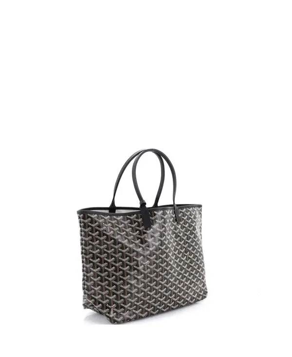 Goyard Pm Saint Louis Tote Coated Canvas - Black