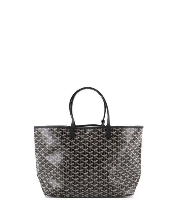 Goyard Pm Saint Louis Tote Coated Canvas - Black