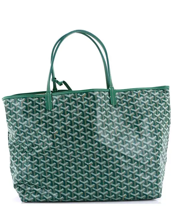 Goyard Gm Saint Louis Tote Coated Canvas - Green