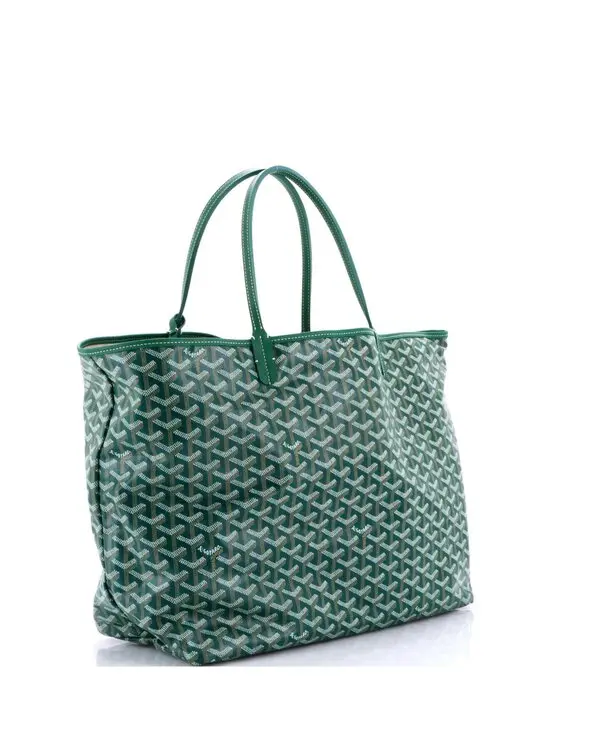 Goyard Gm Saint Louis Tote Coated Canvas - Green