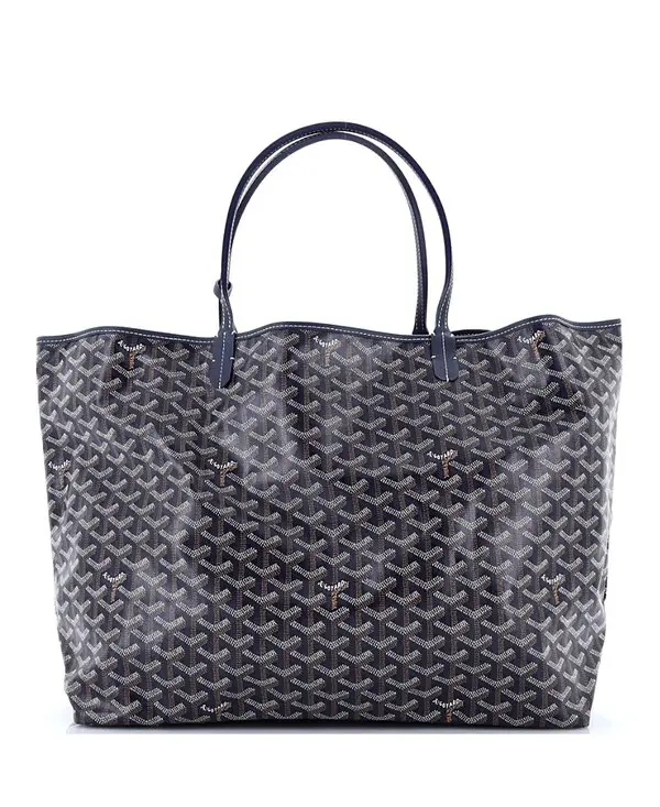 Goyard Gm Saint Louis Tote Coated Canvas - Blue