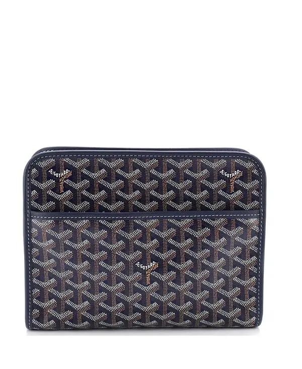 Goyard Mm Jouvence Toiletry Pouch Coated Canvas - Blue