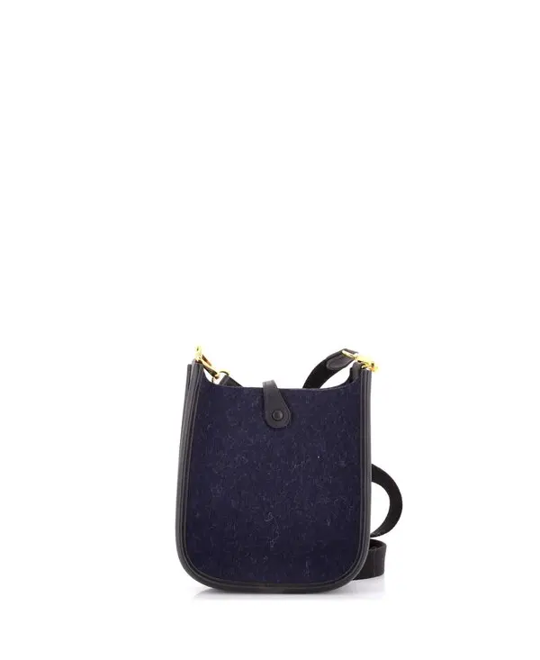 Hermès Tpm Evelyne Gen Iii Felt Bag - Blue