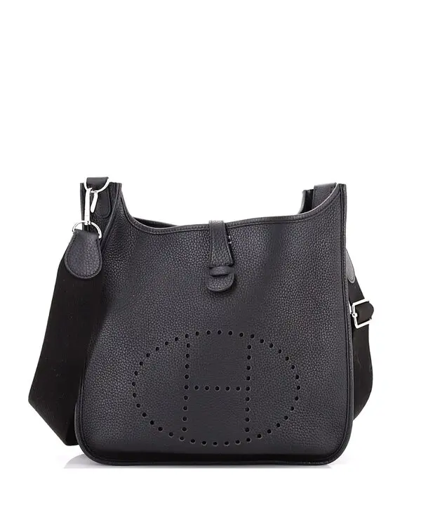 Hermès Pm Evelyne Bag Gen Iii Clemence - Black
