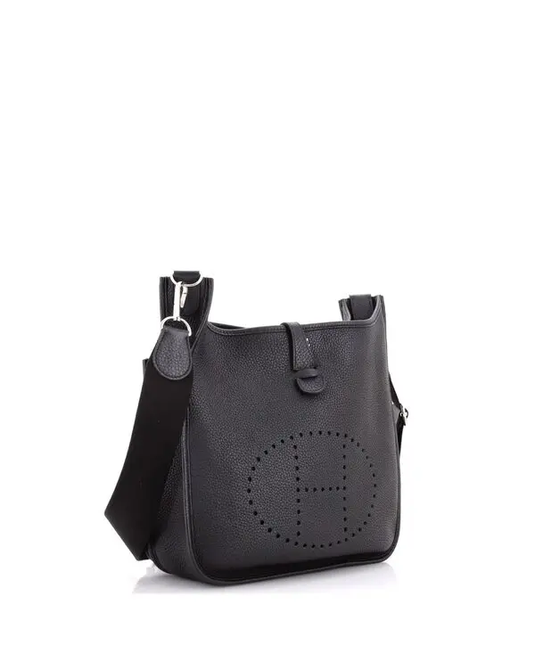 Hermès Pm Evelyne Bag Gen Iii Clemence - Black