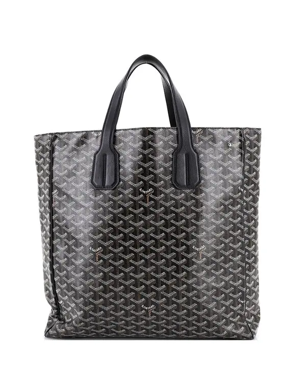 Goyard Voltaire Iii Tote Coated Canvas - Black