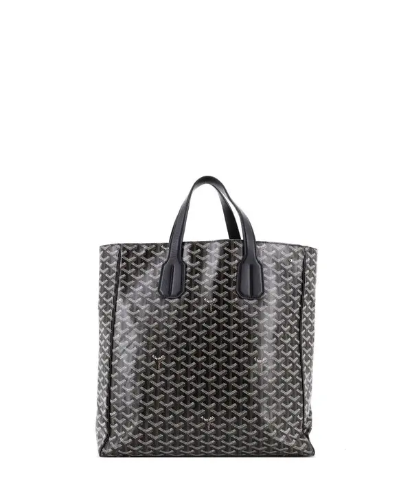 Goyard Voltaire Iii Tote Coated Canvas - Black