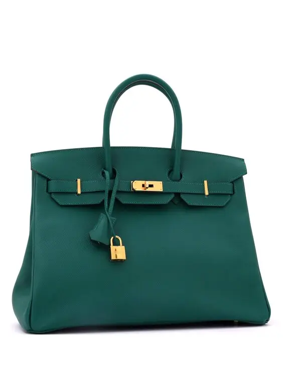 Hermès Birkin 35 Handbag - Malachite