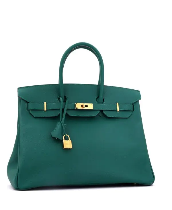 Hermès Birkin 35 Handbag - Malachite