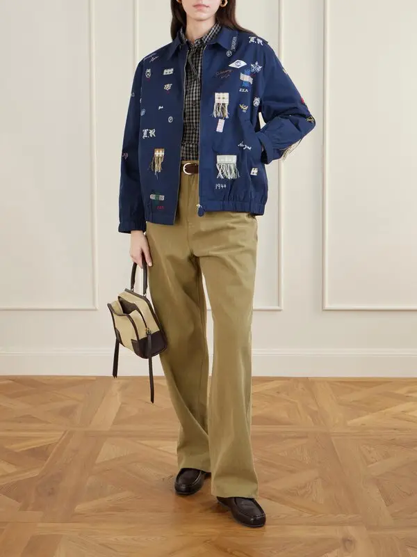 Sea Claira Embroidered Denim Jacket