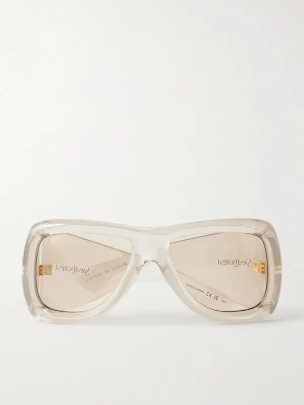 Saint Laurent D-frame Acetate Sunglasses - Neutrals