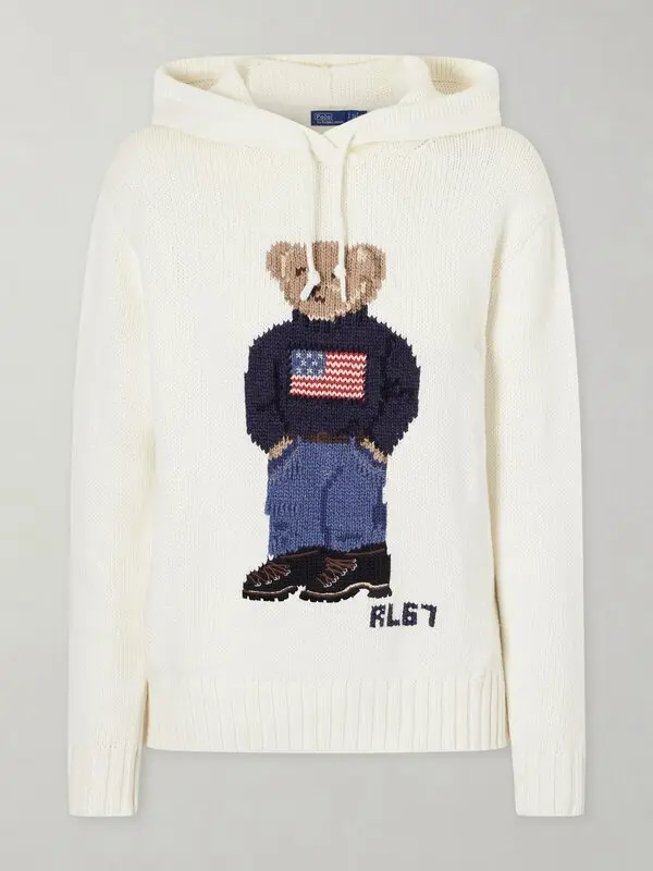 Polo Ralph Lauren Cotton And Linen-blend Hoodie - Neutrals