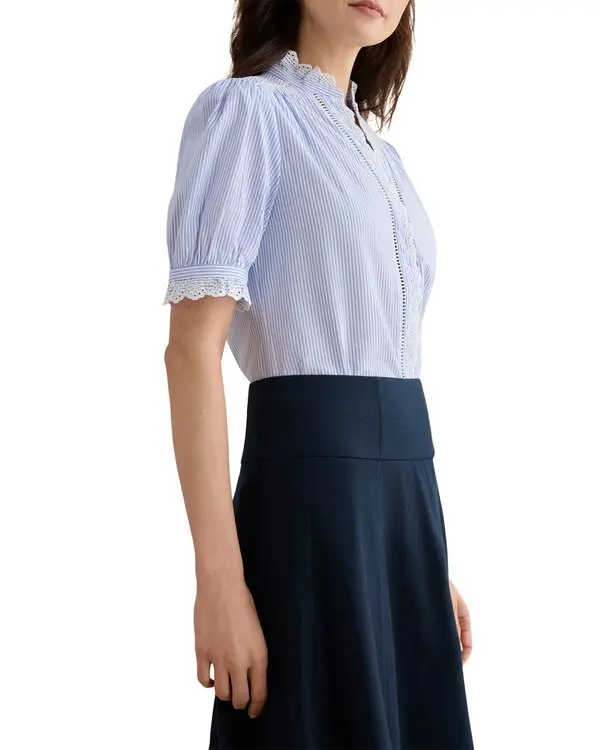 HOBBS LONDON Lilliana Midi Skirt - Navy