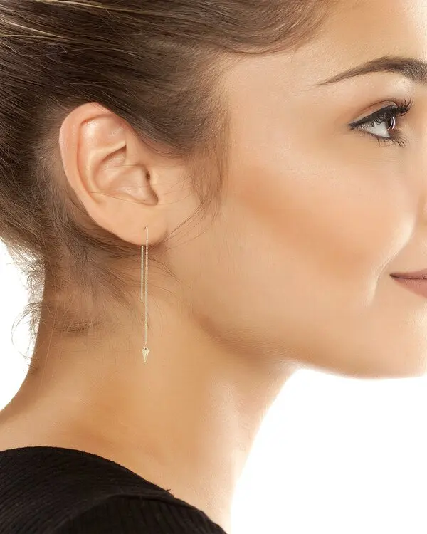 ALLSAINTS Laio Spike Threader Earrings - Gold