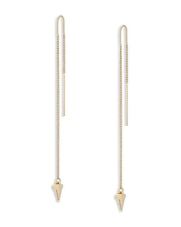 ALLSAINTS Laio Spike Threader Earrings - Gold