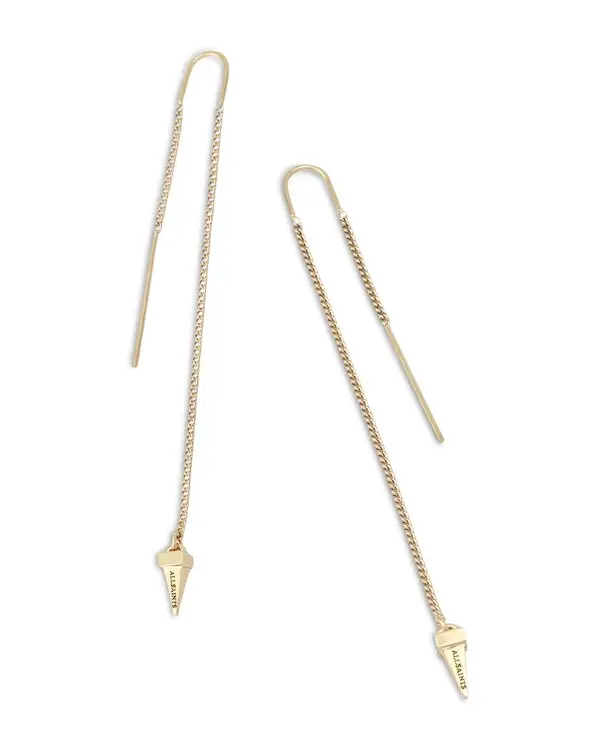 ALLSAINTS Laio Spike Threader Earrings - Gold