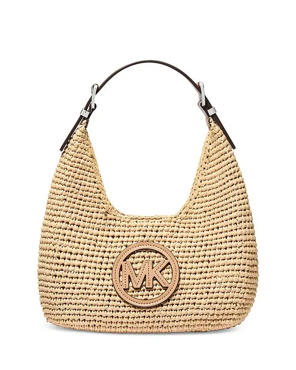 Michael Kors Nolita Small Raffia Hobo Bag
