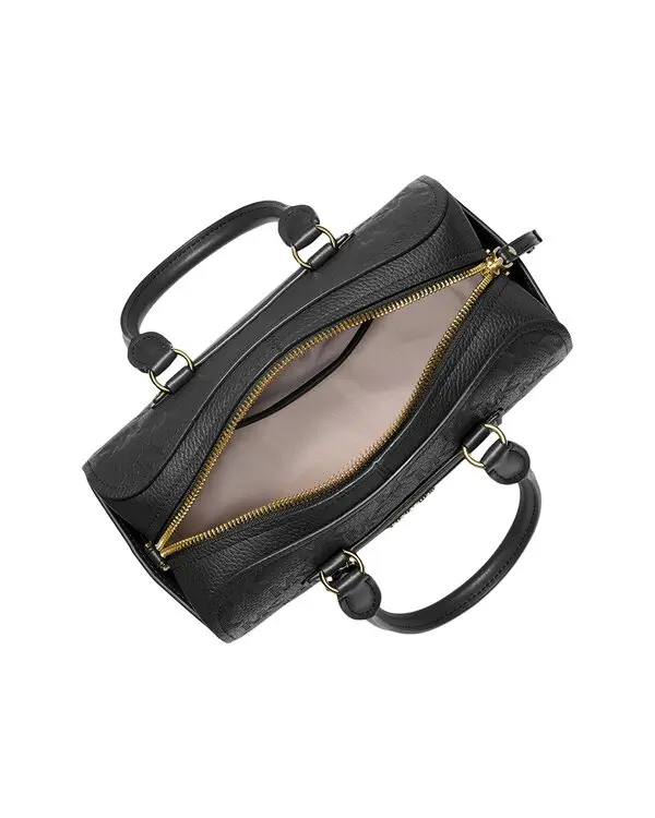 Michael Kors Jet Set Travel Extra Small Logo Embossed Leather Duffle Bag