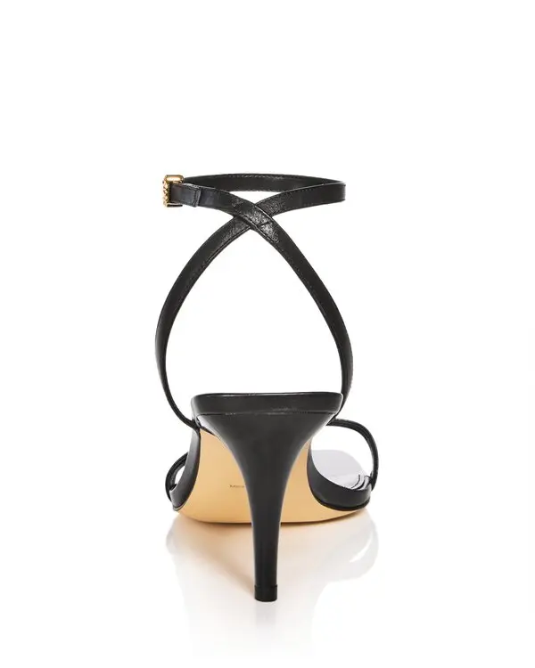 Michael Kors Liana Mid Heel Sandals - Black