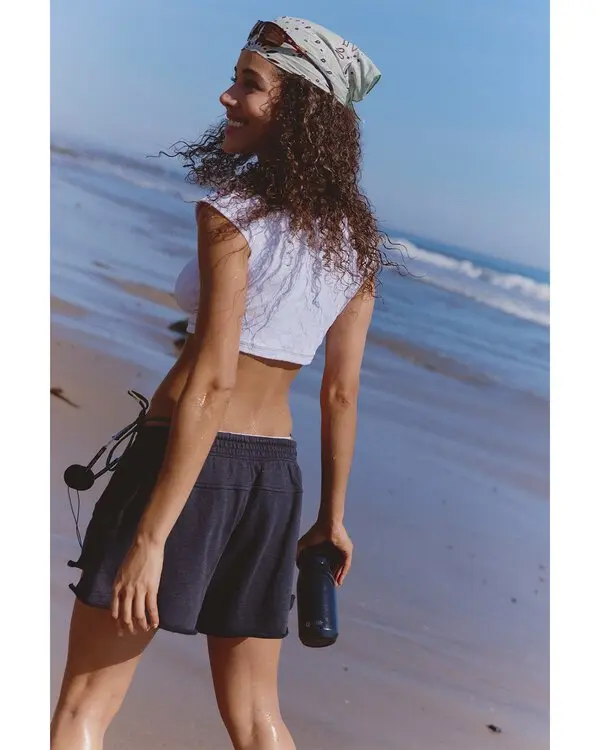 Free People Knockout Athletic Shorts - Black