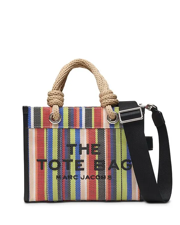 Marc Jacobs The Small Stripe Mesh Tote Bag - Red/multi