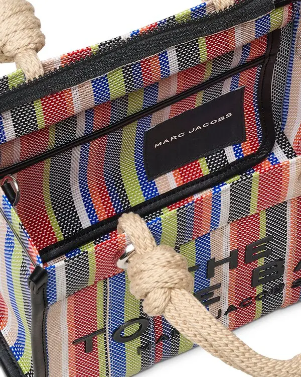 Marc Jacobs The Small Stripe Mesh Tote Bag - Red/multi