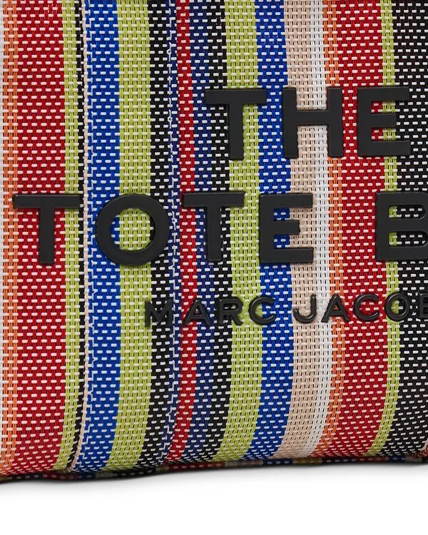 Marc Jacobs The Small Stripe Mesh Tote Bag - Red/multi