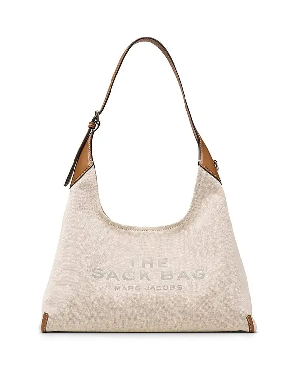 Marc Jacobs The Sack Belted Canvas & Leather Bag - Beige/argan Oil