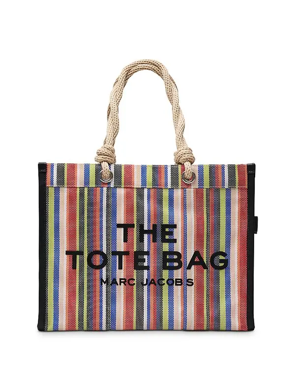 Marc Jacobs The Large Stripe Mesh Tote Bag - Red/multi