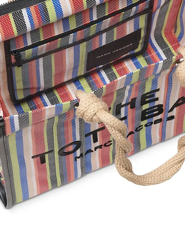Marc Jacobs The Large Stripe Mesh Tote Bag - Red/multi