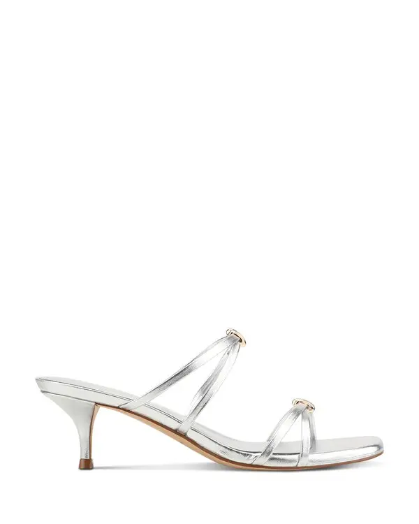 MARC FISHER LTD. Baizel Square Toe Sandals - Silver