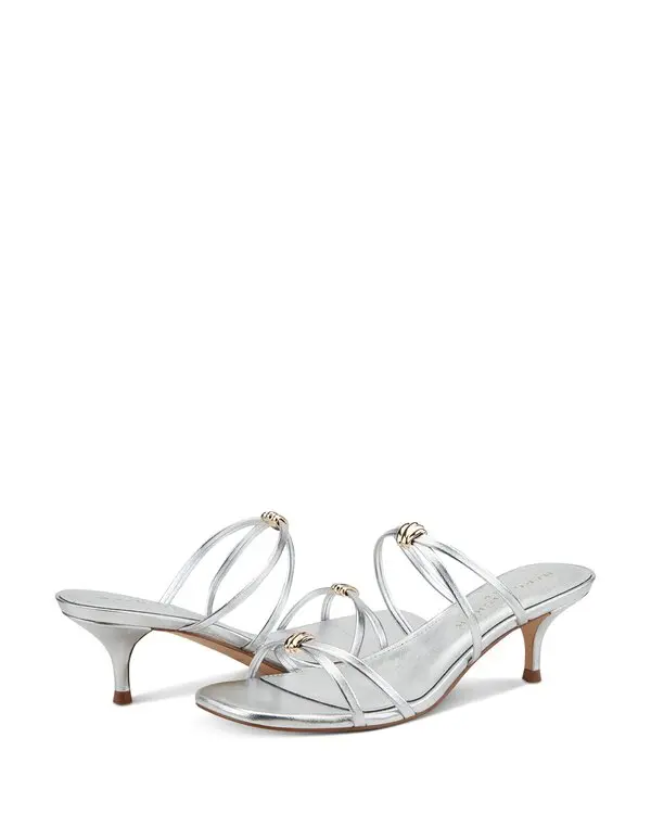 MARC FISHER LTD. Baizel Square Toe Sandals - Silver