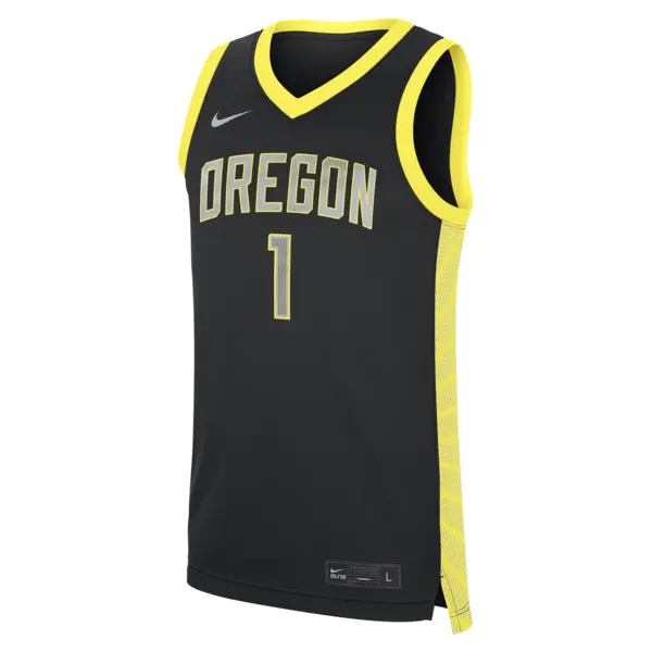 Nike Oregon Replica College Basketball Jersey - Black