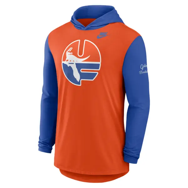 Nike Florida Campus Legacy Dri-fit College Long-sleeve Hooded T-shirt - Orange