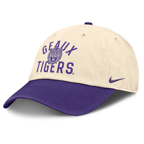 Nike Lsu Primetime Two-tone Club Adjustable Hat - Brown