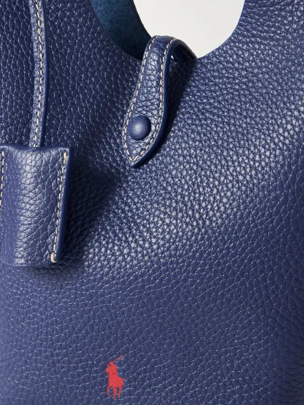 Polo Ralph Lauren Polo Play Small Textured-leather Tote