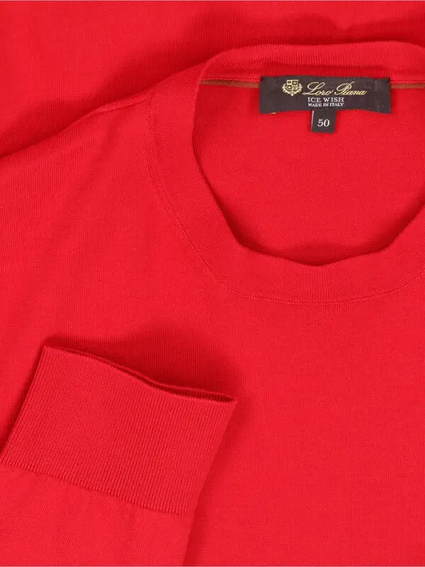 Loro Piana Ice Wish Sweater - Red