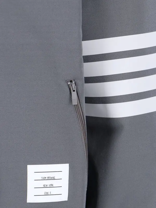 Thom Browne Bar Bomber Jacket - Gray