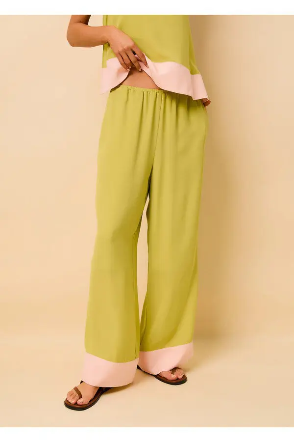 Solid & Striped Antonia Luxe Drape Pant - Stripe