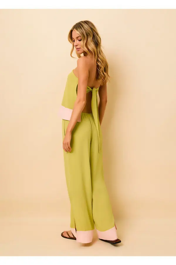 Solid & Striped Antonia Luxe Drape Pant - Stripe