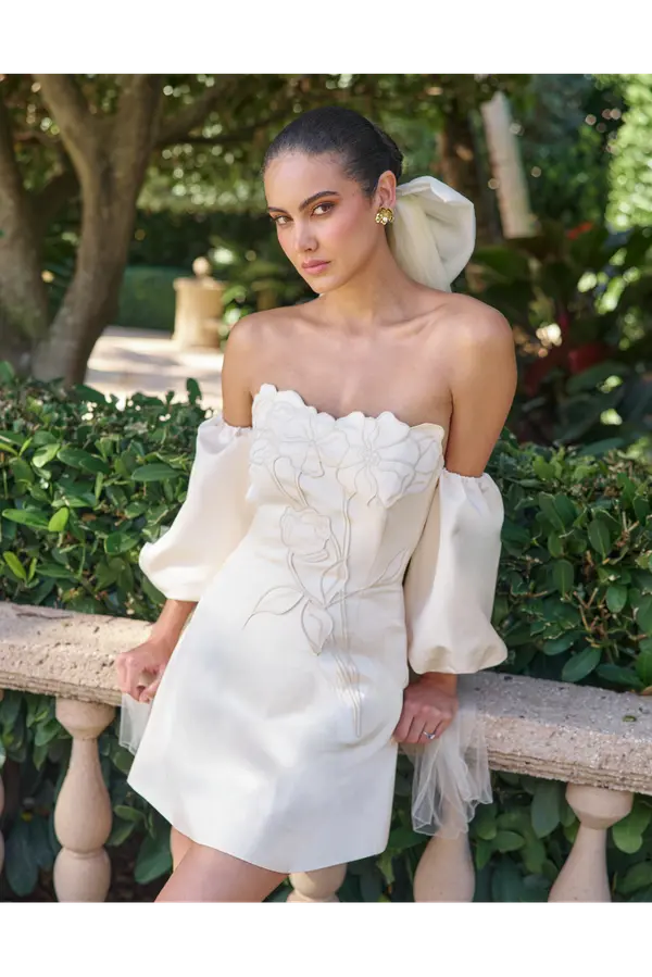 Mestiza New York Liezel Convertible Mini Dress - Neutral
